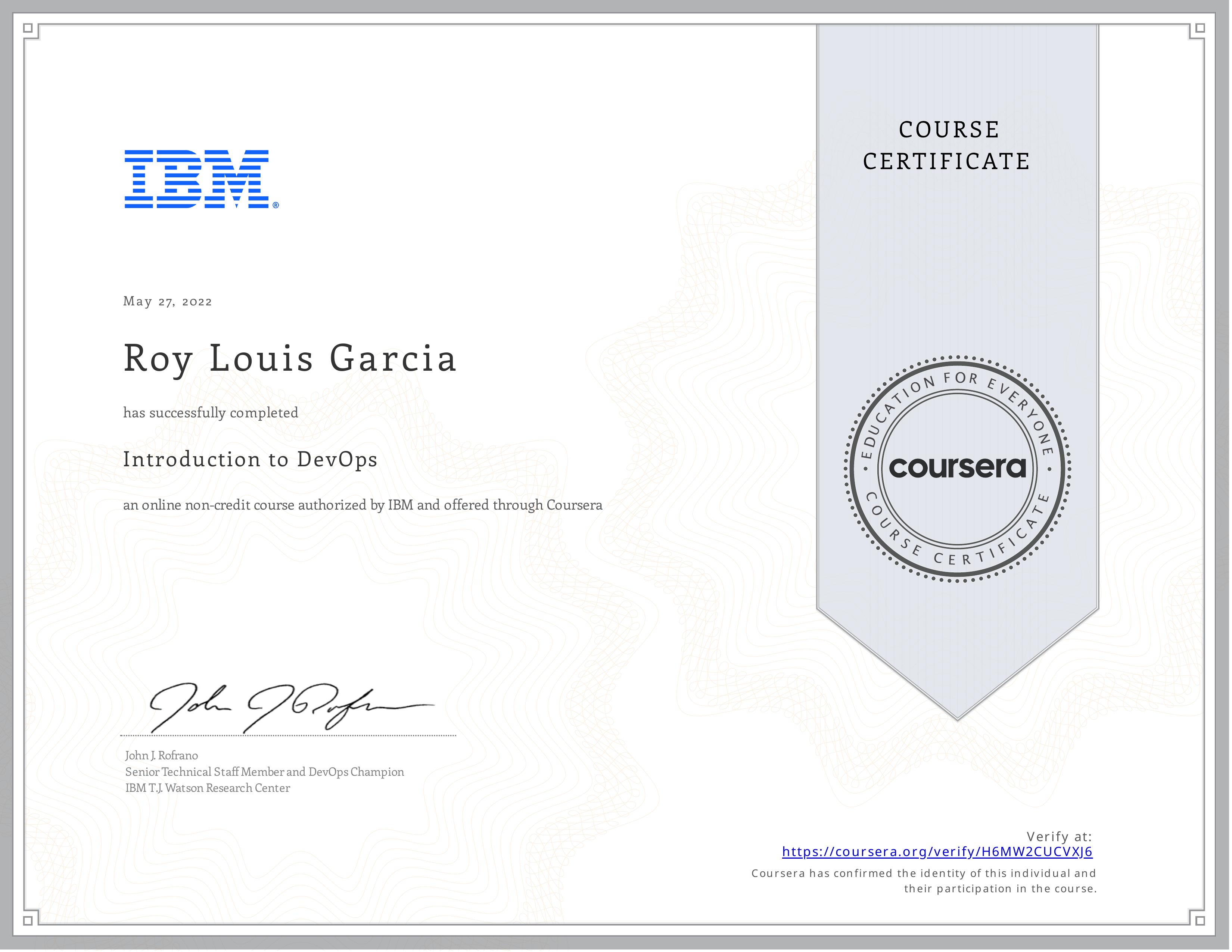 My Certifications from Coursera